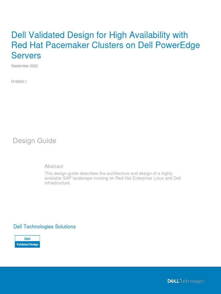 HANA Redhat-Clusters | PDF | Computer Cluster | Replication (Computing)