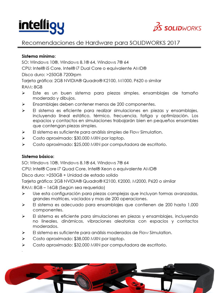 Recomendaciones de Hardware Solidworks 2017 | PDF | Servicios de Información de Internet ...