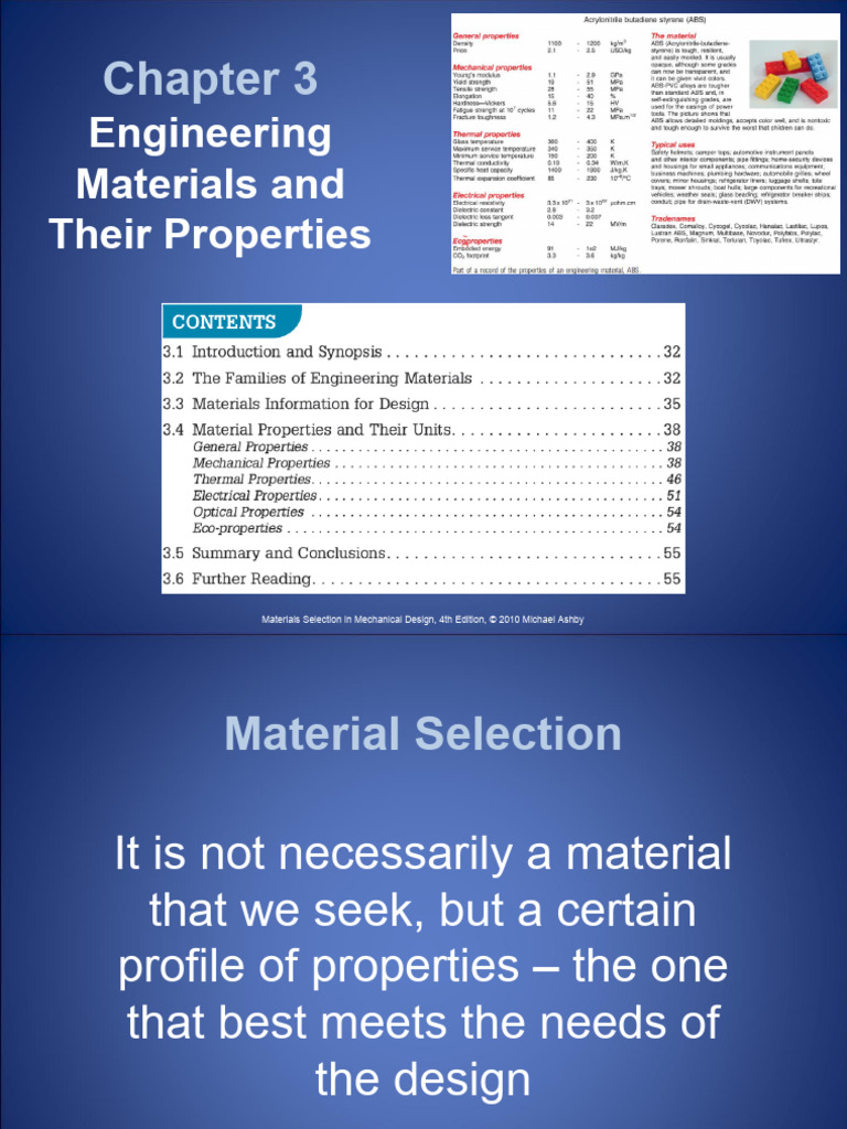 Material Selection and Alloy Design Chapter - 3 | PDF | Strength Of ...