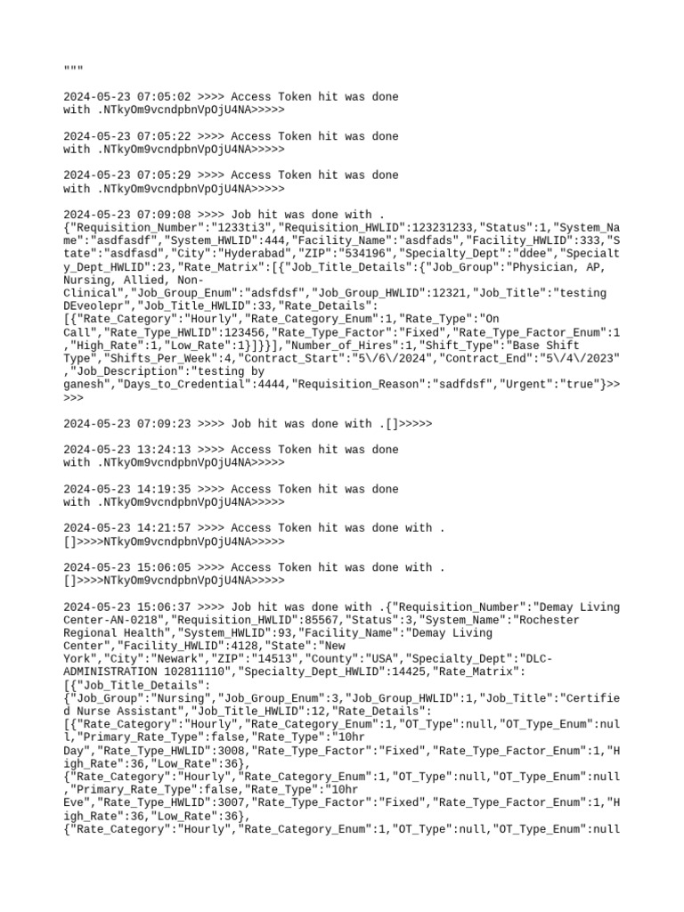 Api Request | PDF | Nursing | Health Care