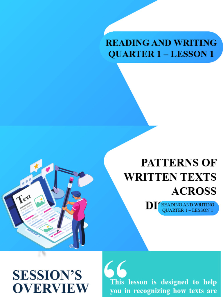Module 1 Patterns of Written Texts Across Disciplines 1 | PDF ...