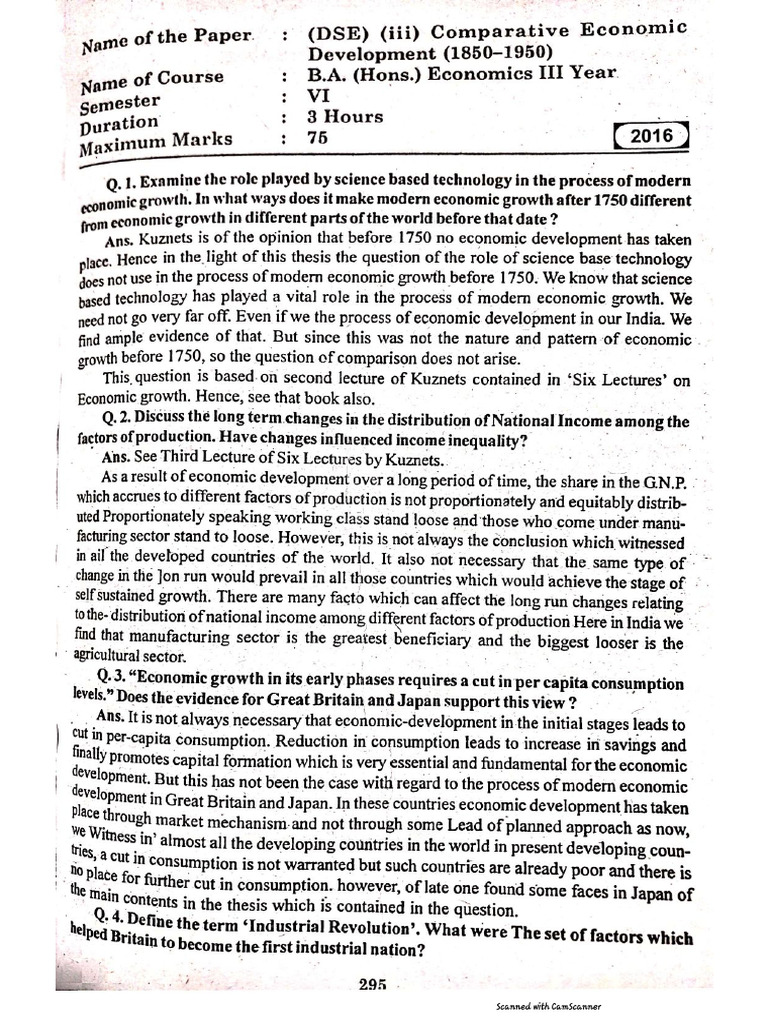 Comparative Economic Development (1850-1950) 2016 | PDF