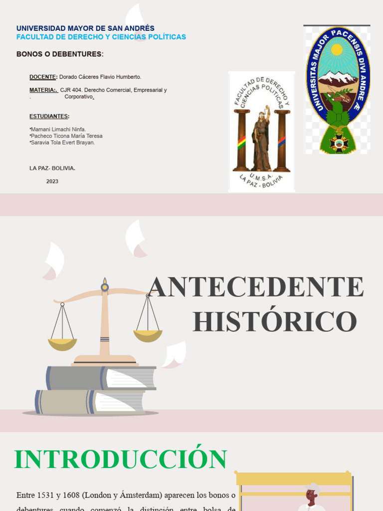 4 Bonos o Debentures - Presentación | PDF | Bonos (Finanzas) | Compartir (Finanzas)
