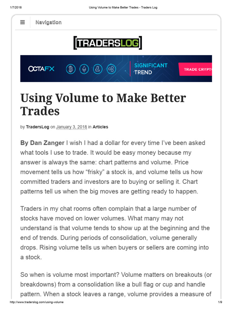 Mastering Volume in Trading Strategies | PDF | Market Trend | Stocks