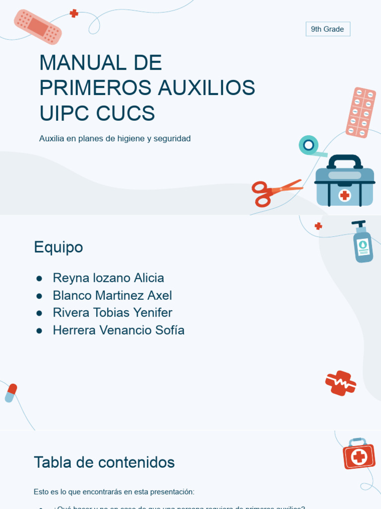 Manual de Primeros Auxilios | PDF | Legumbres | Primeros auxilios