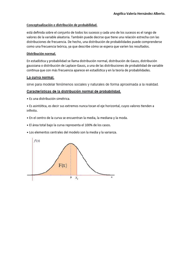 Distribución Normal en Probabilidad | PDF