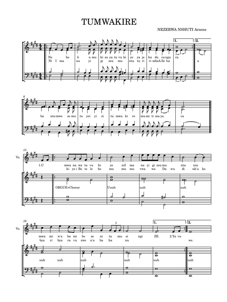 TUMWAKIRE by NEZERWA N. Arsene | PDF