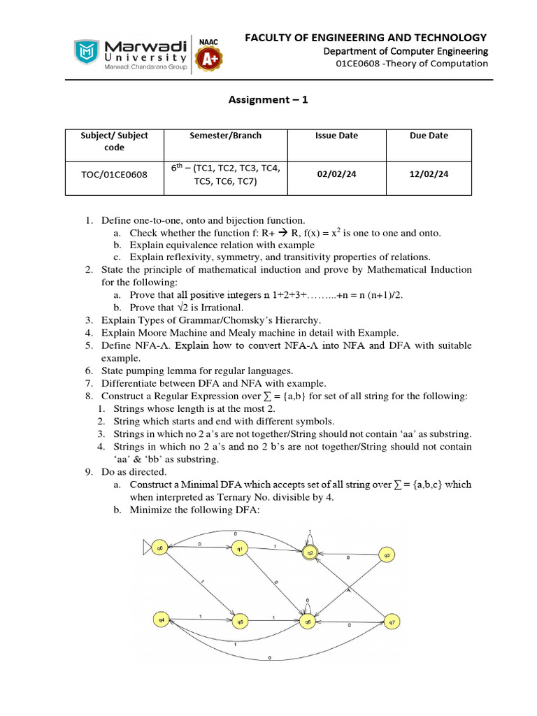 Theory of Computation Guide | PDF | String (Computer Science) | Regular Expression