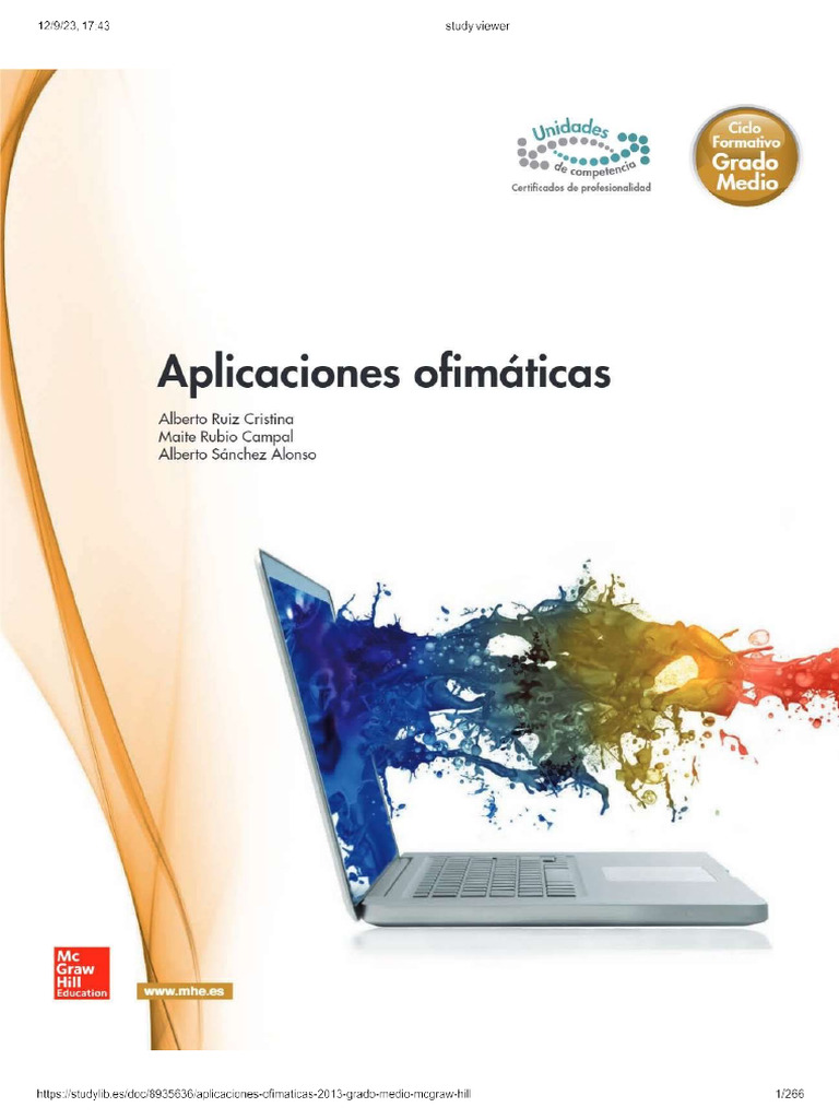 Aplicaciones Ofimáticas | PDF