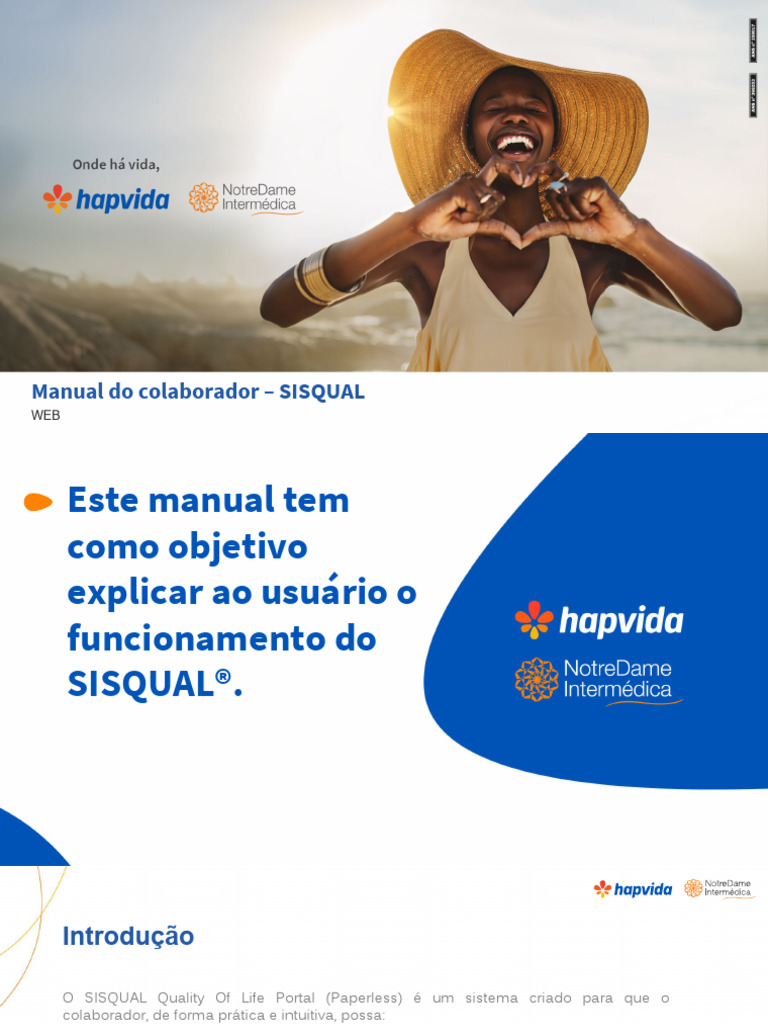 Manual Do Colaborador - Web - SISQUAL HAP | PDF