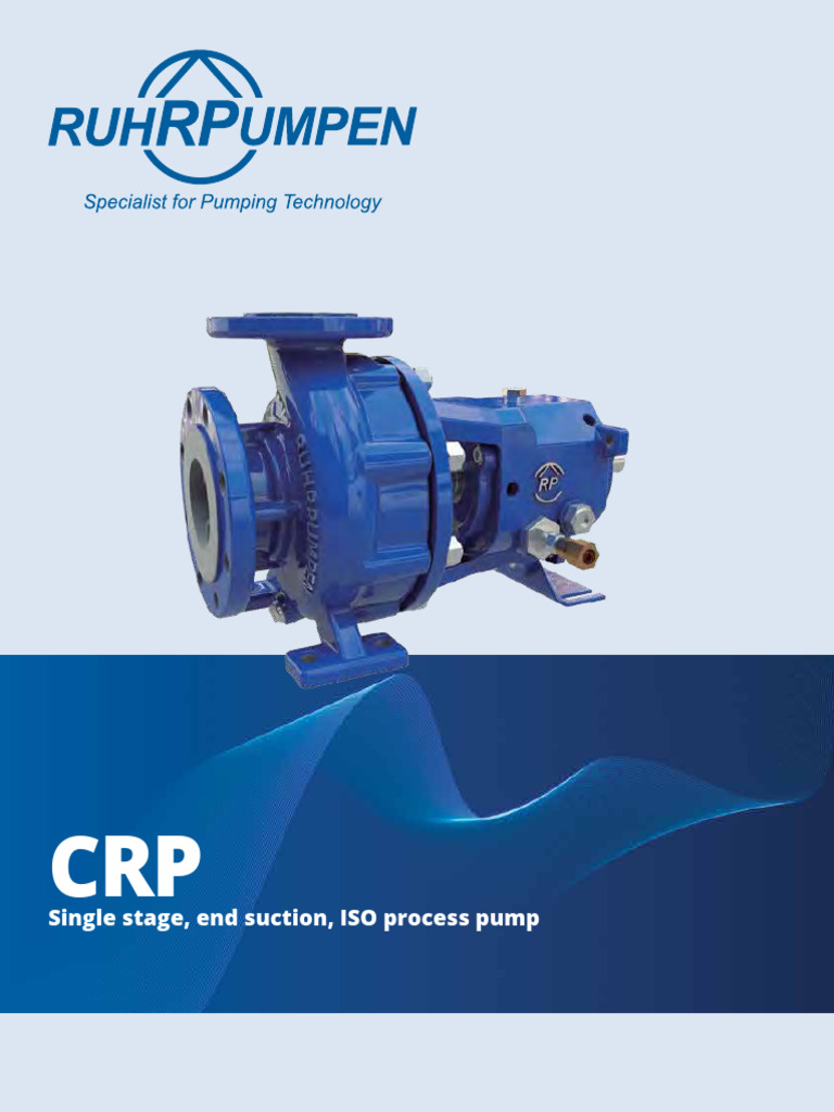 CRP Iso Pump Brochure EN Oct18 | Download Free PDF | Pump | Bearing (Mechanical)