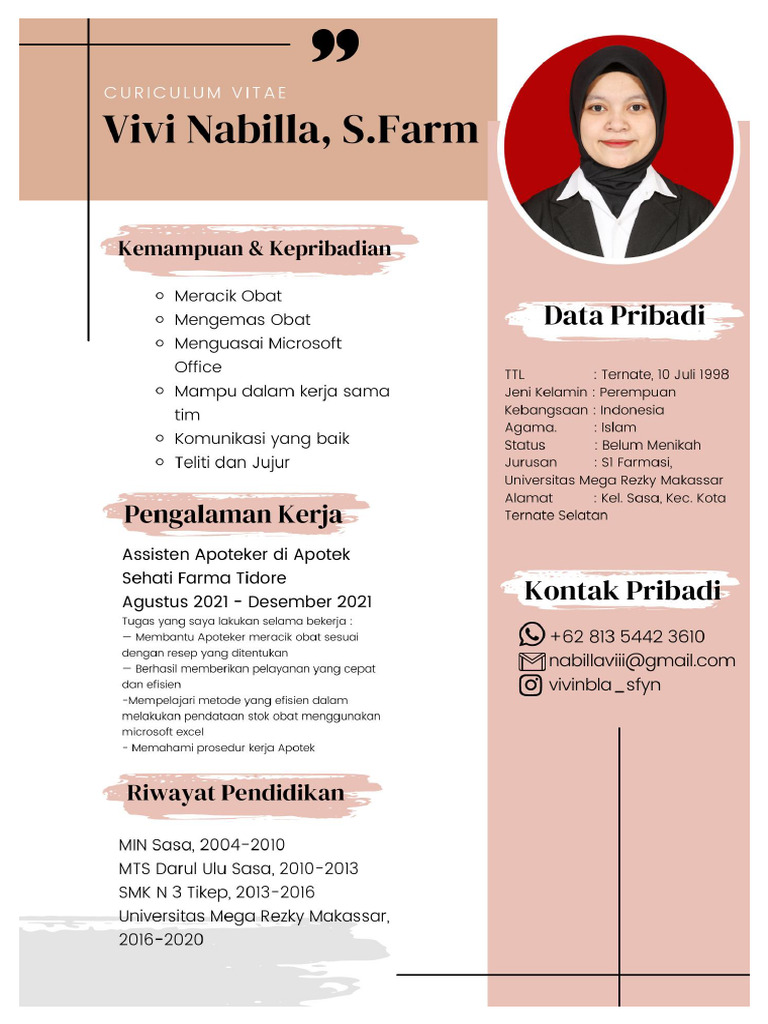 CONTOH CV | PDF
