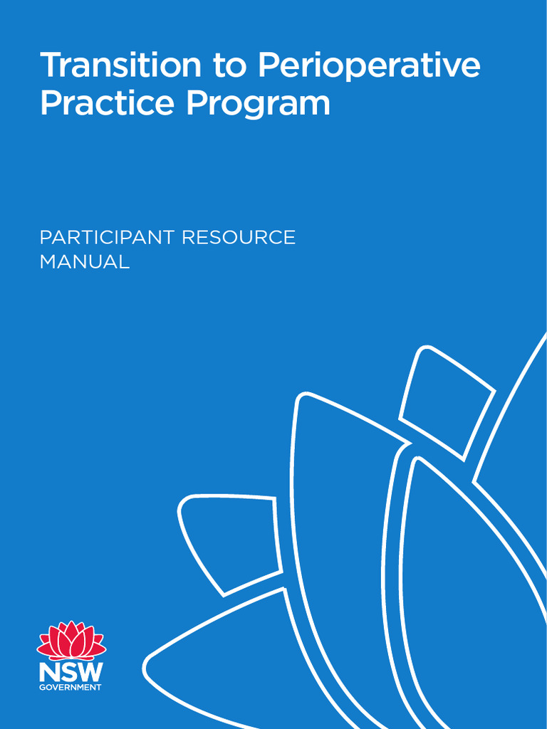 Participant Resource Manual | PDF | Anesthesia | Surgery