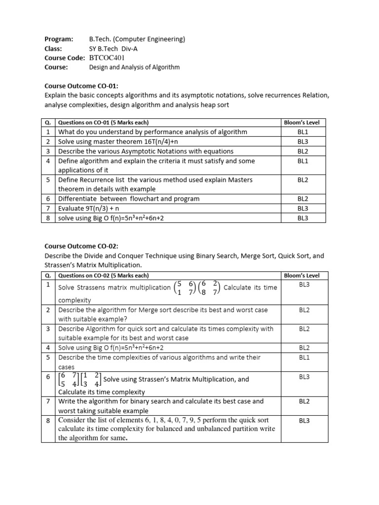 Sy QB | PDF | Time Complexity | Logic Gate