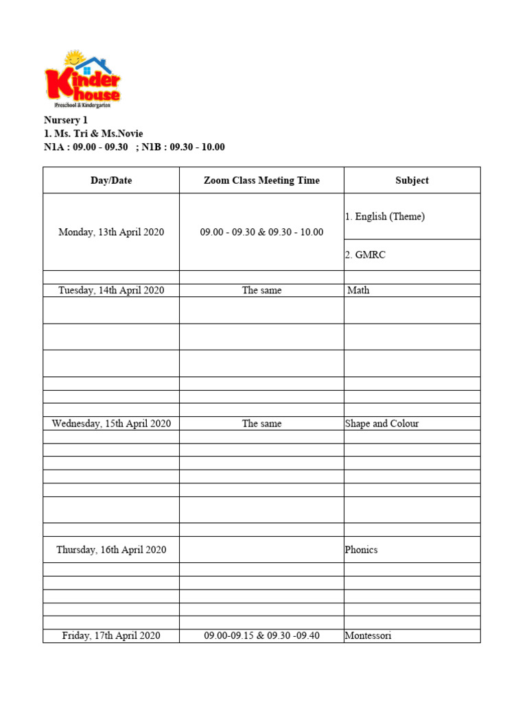 N1 Weekly Plan W3 Home Learning-1 | PDF | Language Arts & Discipline | Art