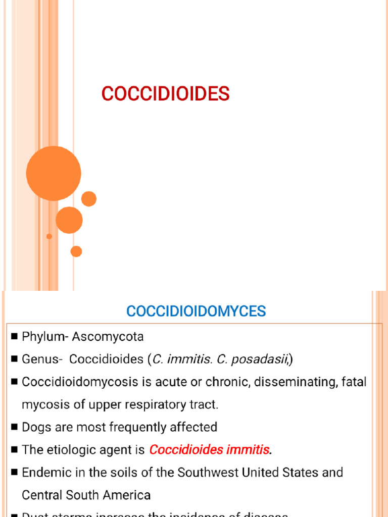 COCCIDIOIDES | PDF