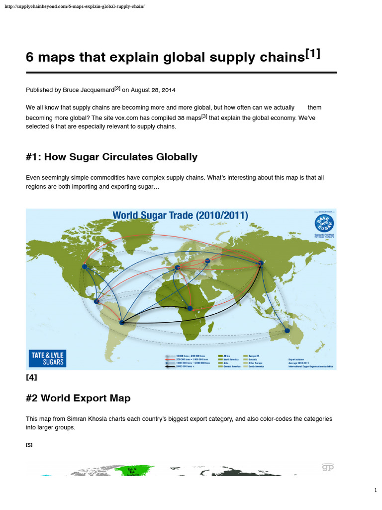6 Maps Explain Global Supply Chain - Xid-23953742 - 1 | PDF | Supply ...