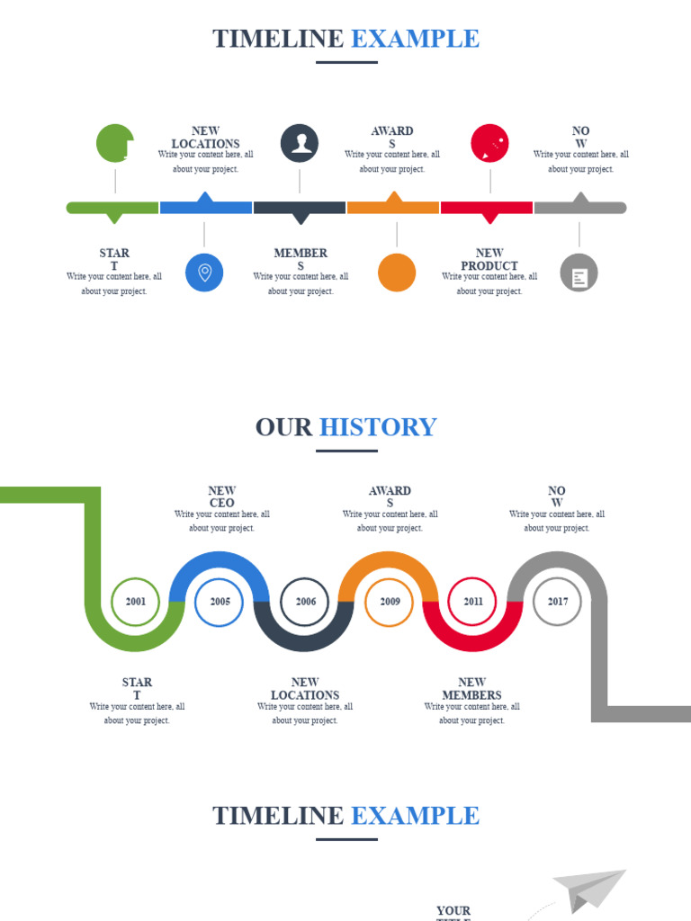 Timeline Keynote Template | PDF