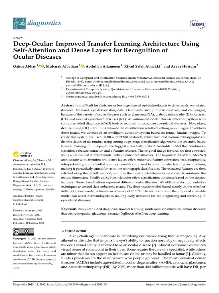Ocular LSTM | PDF | Visual Impairment | Glaucoma