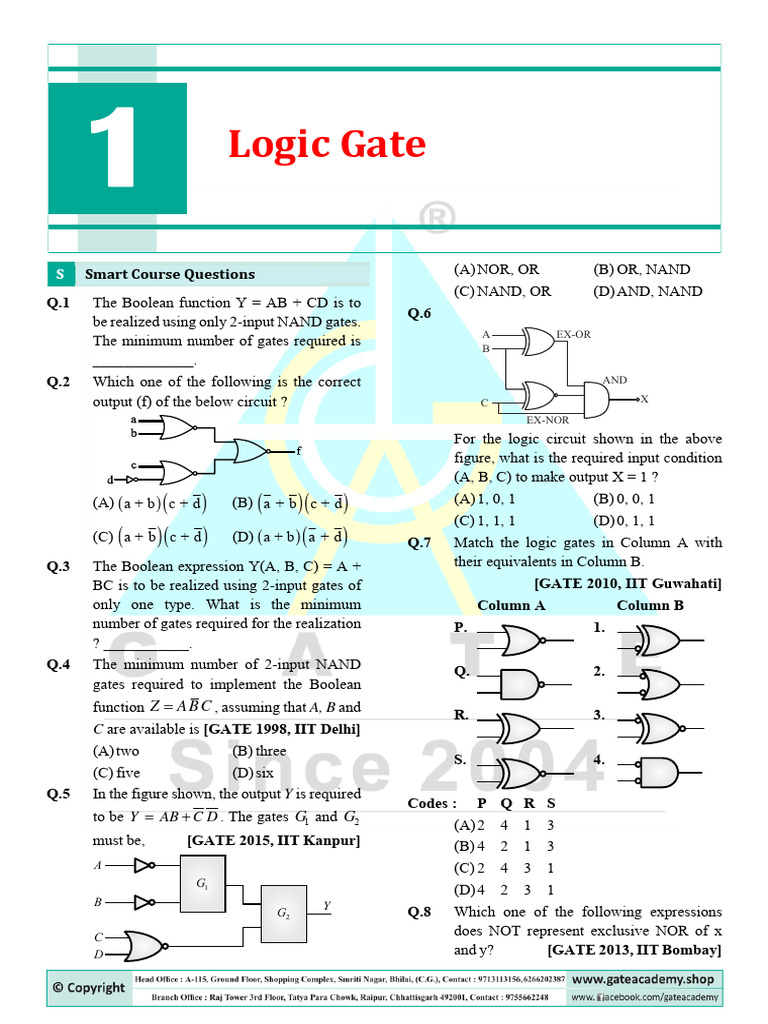 02601649091c6-Chapter 1 Logic Gate SC | PDF | Logic Gate | Electrical Circuits