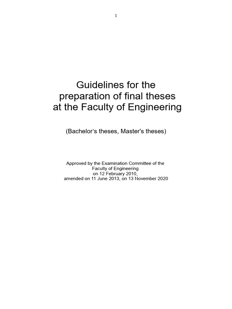 Guidelines_for_the_Preparation_of_final_theses_A4_EN_Akt | PDF | Thesis | Experiment
