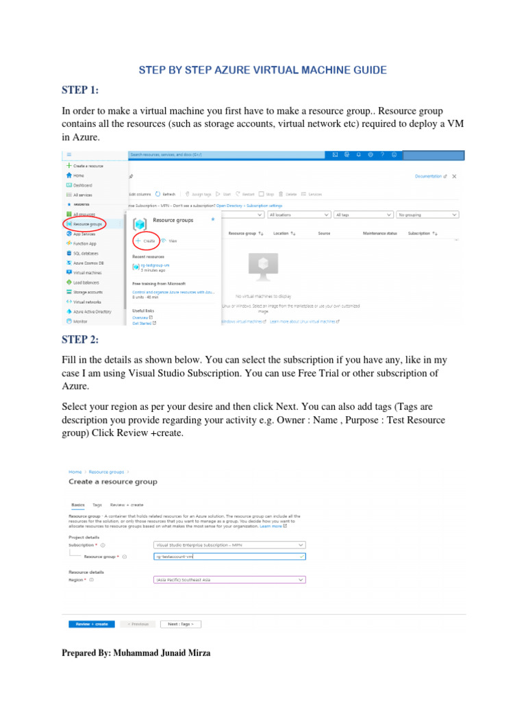 Azure VM Guide | PDF | Virtual Machine | System Software