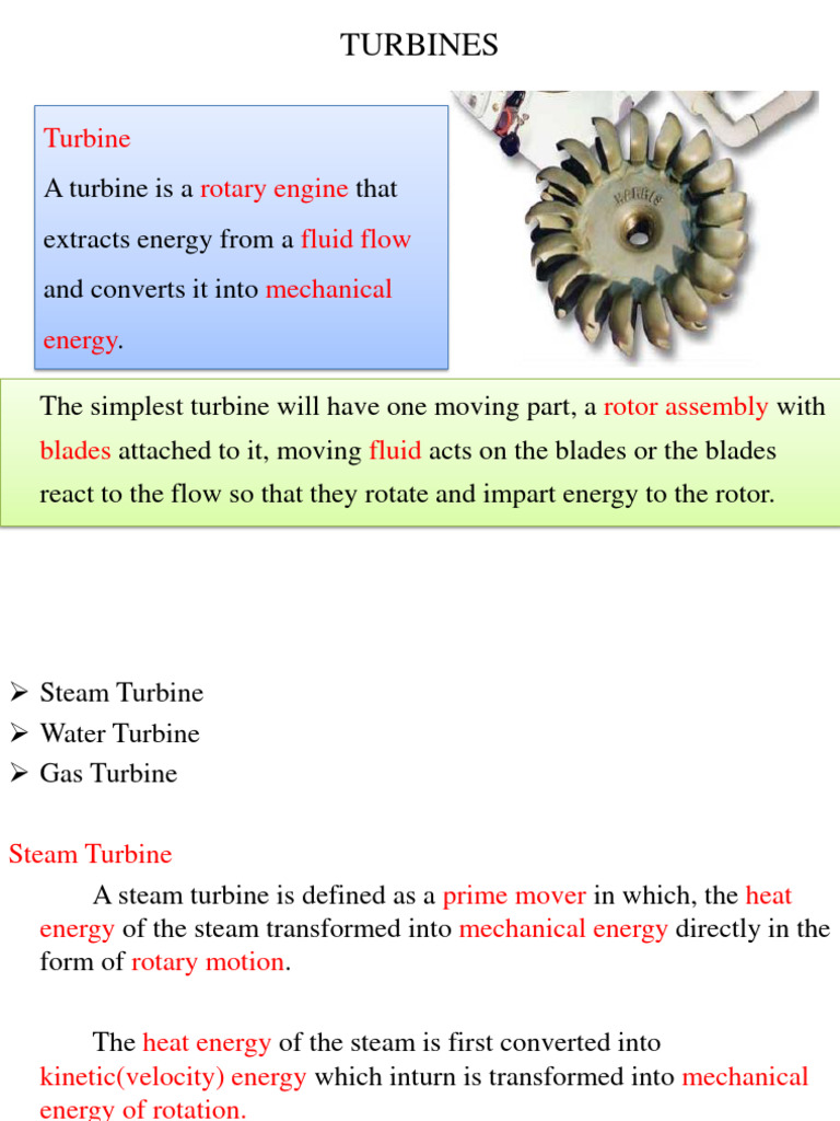 TURBINES | PDF | Turbine | Engines