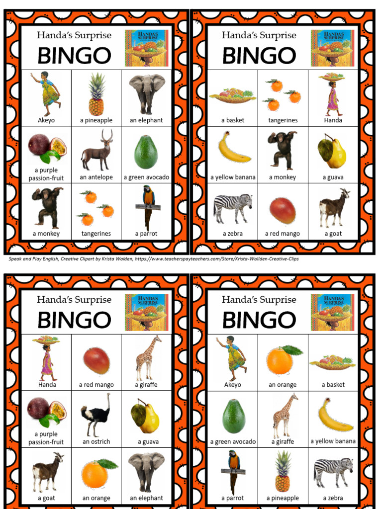 Handa-s-Surprise-Bingo-Game-Printable | Download Free PDF | Tropical ...
