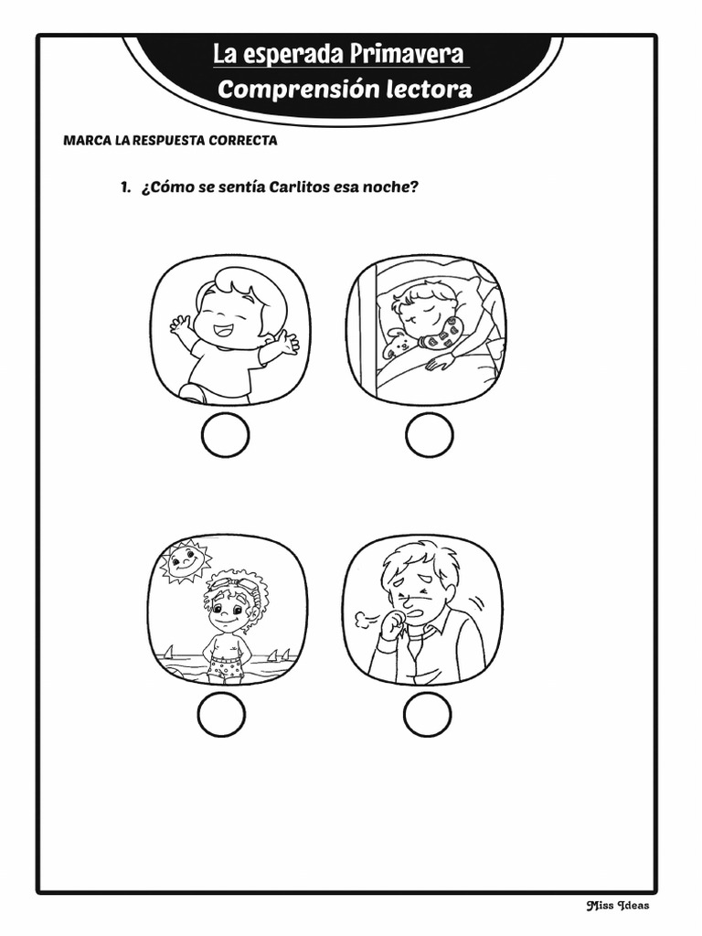 Comprensión Lectora Primavera | PDF