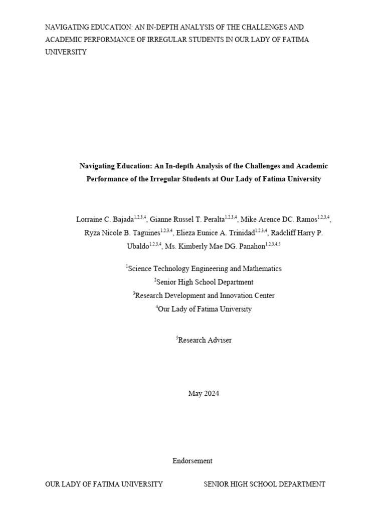 Navigating Education: An In-Depth Analysis of The Challenges and Academic Performance of ...