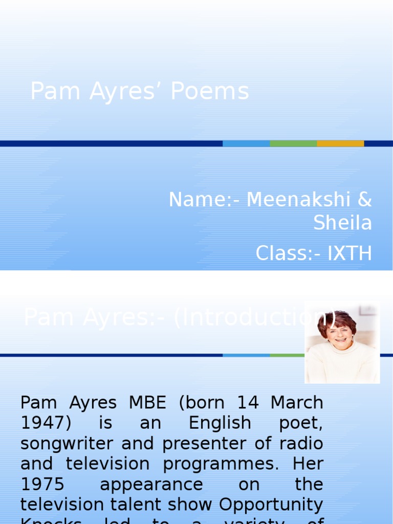 Pam Ayres' Iconic Poems Collection | PDF