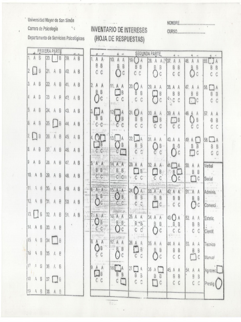 Plantilla 09 KUDER | PDF