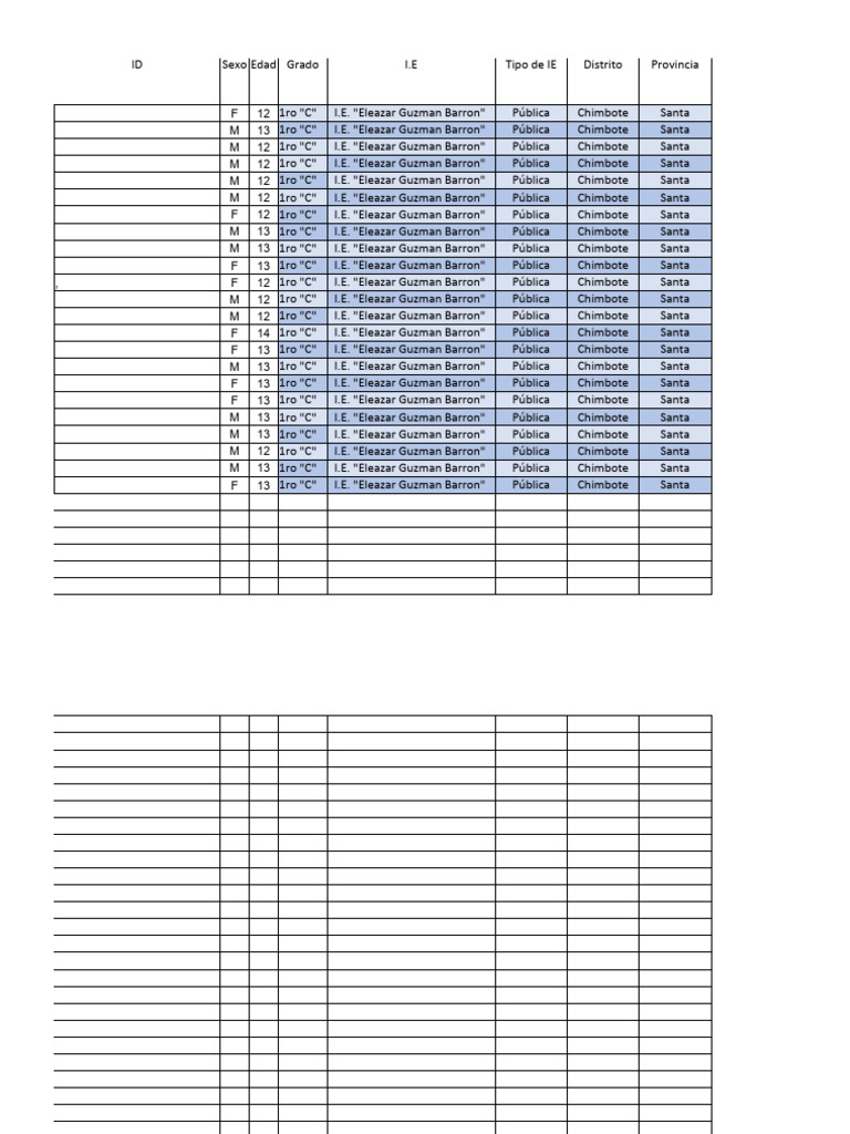 Base de Datos 1RO C | PDF