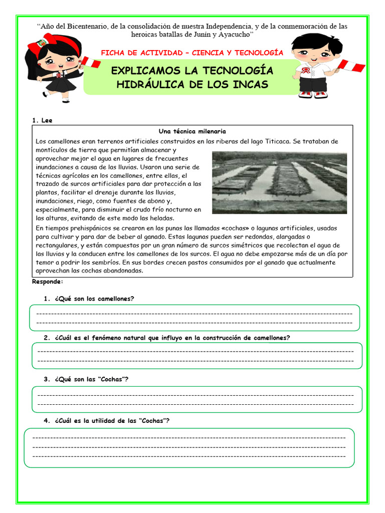 Ficha-Viern-Cyt-Explicamos La Tecnología Hidráulica de Los Incas | PDF ... Ficha-Viern-Cyt-Explicamos La Tecnología Hidráulica de Los Incas | PDF ...