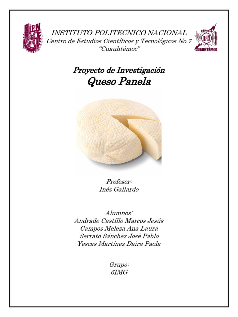 Queso Panela | PDF | Leche | Queso