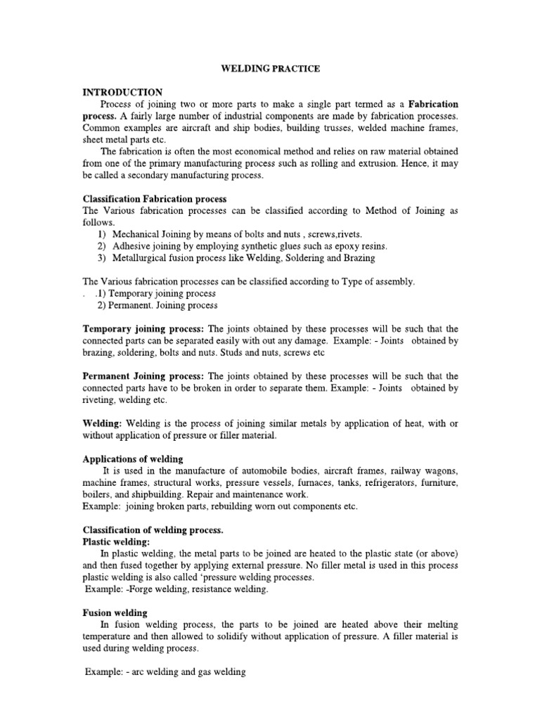 Welding Writeup | PDF