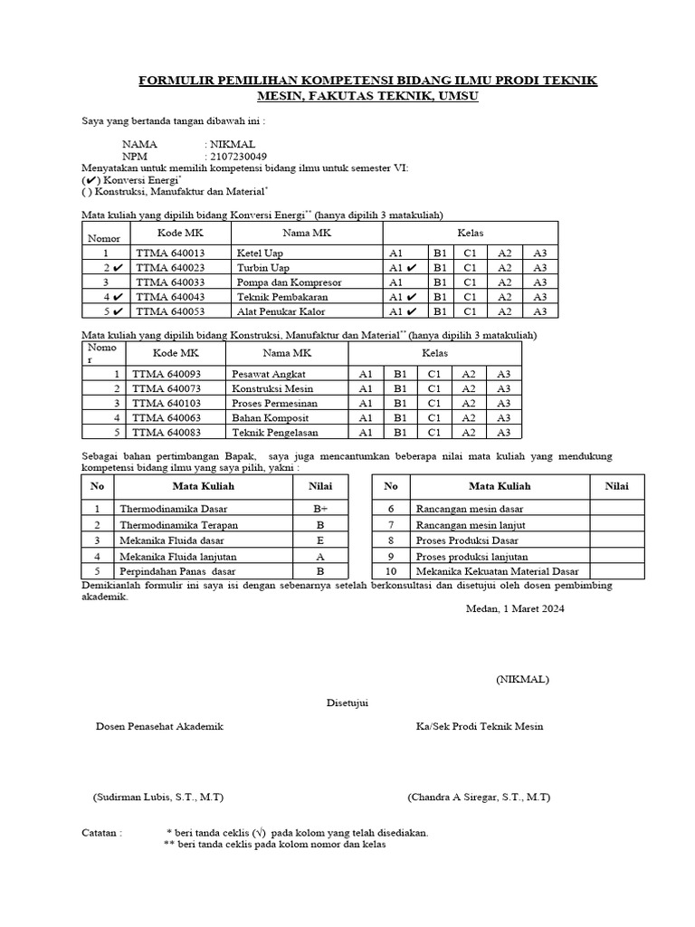 Formulir Pemilihan Kompetensi Bidang Ilmu 2024 | PDF | Teknologi & Rekayasa