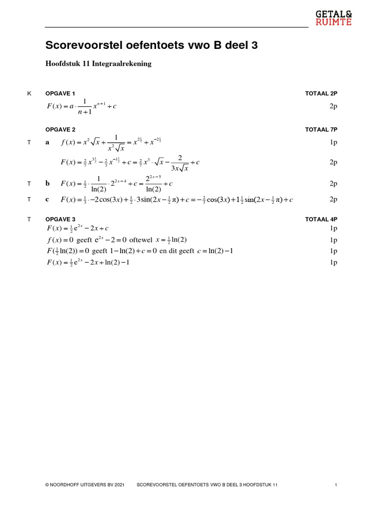 5VWO WiB H11 Oefentoets Scorevoorstel 2324 | PDF