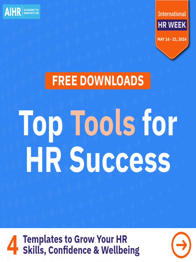 HR Week 2024 Templates _ AIHR | PDF | Goal | Goal Setting