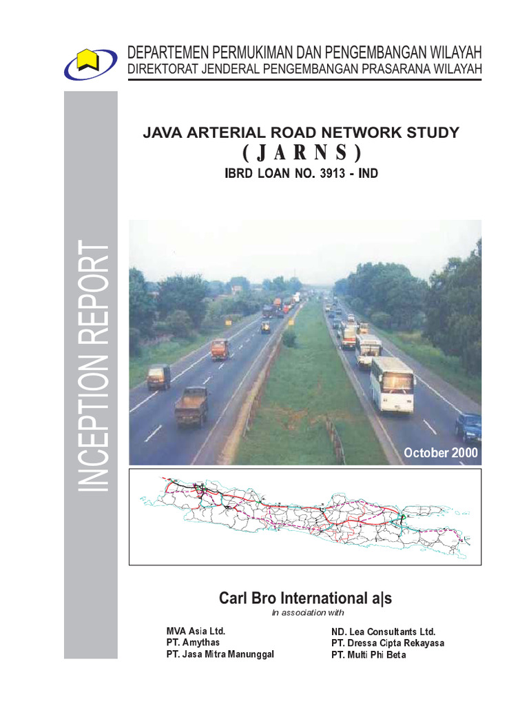 Inception Report JARNS 2000 | PDF | Road | Highway