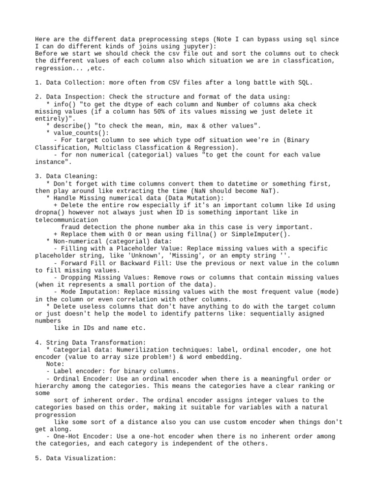 1data Cleansing Cheklist | PDF | Data Compression | Computing