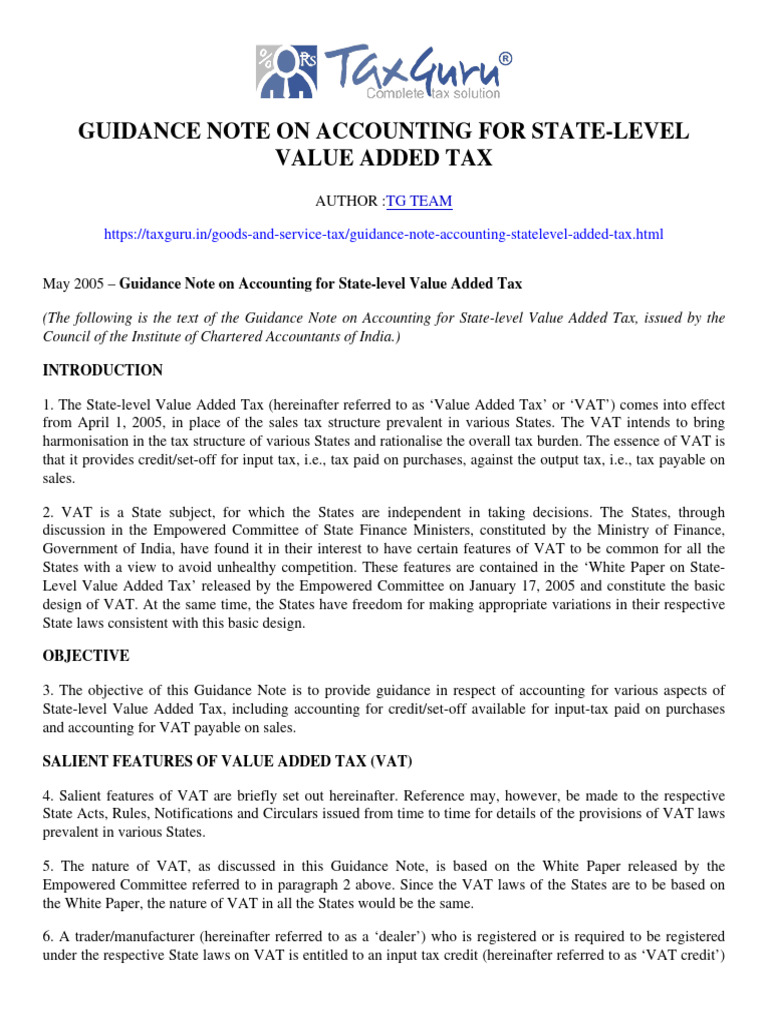 Vat in Detail | PDF | Debits And Credits | Value Added Tax