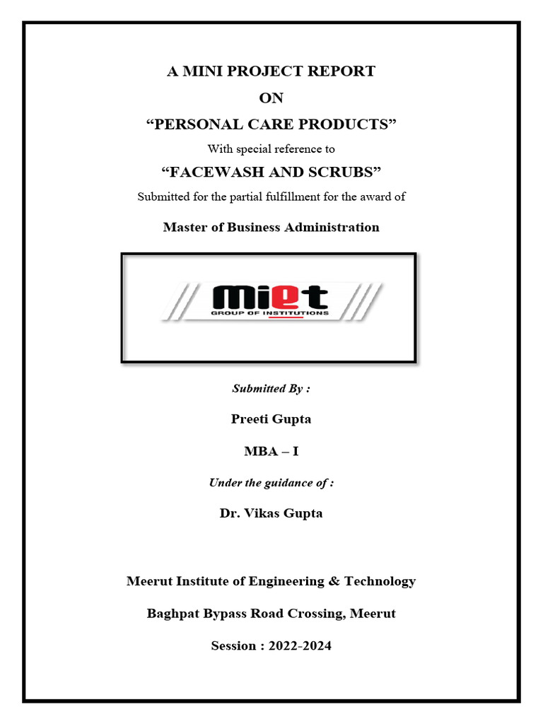 FINAL MBA REPORT 2023 | Download Free PDF | Business