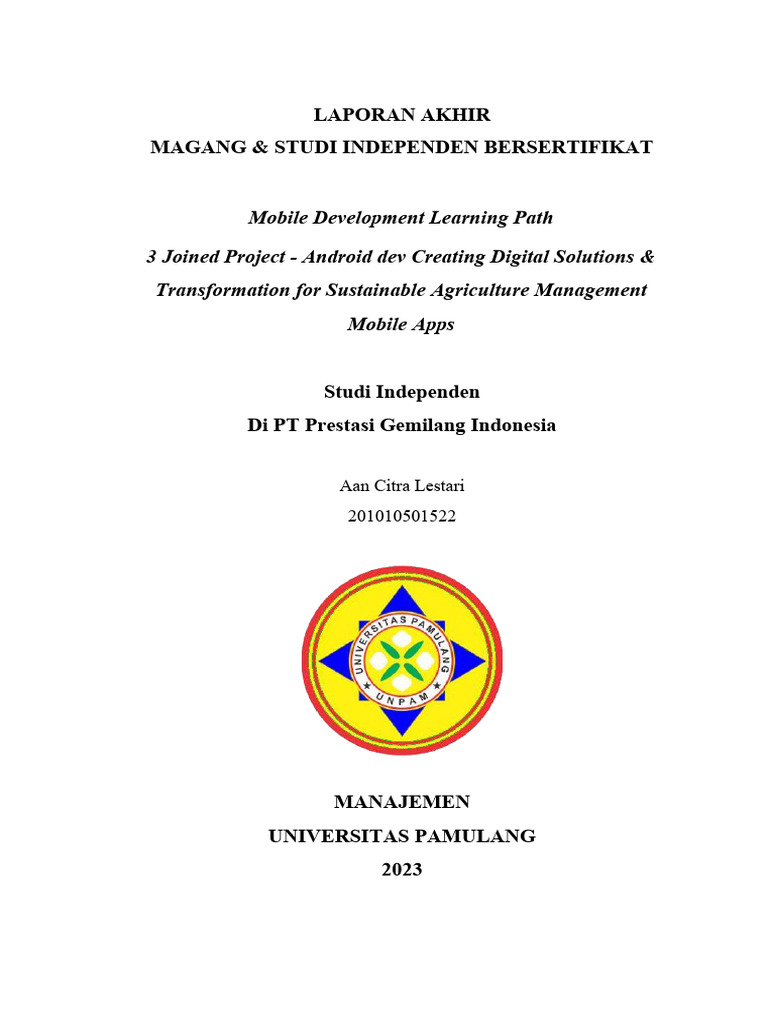 Laporan Akhir Magang & Studi Independen (MSIB) Kampus Merdeka Batch 5 ... Laporan Akhir Magang & Studi Independen (MSIB) Kampus Merdeka Batch 5 ...