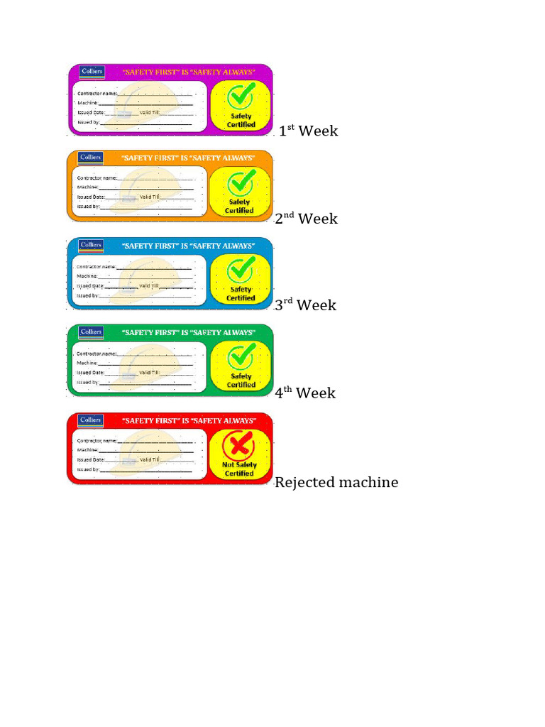 Machine Sticker | PDF
