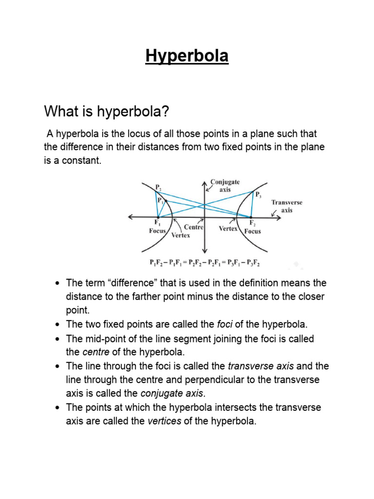 Hyperbola | PDF