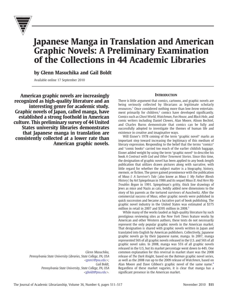 Japanese Manga in Translation and American | PDF | Manga | Comics