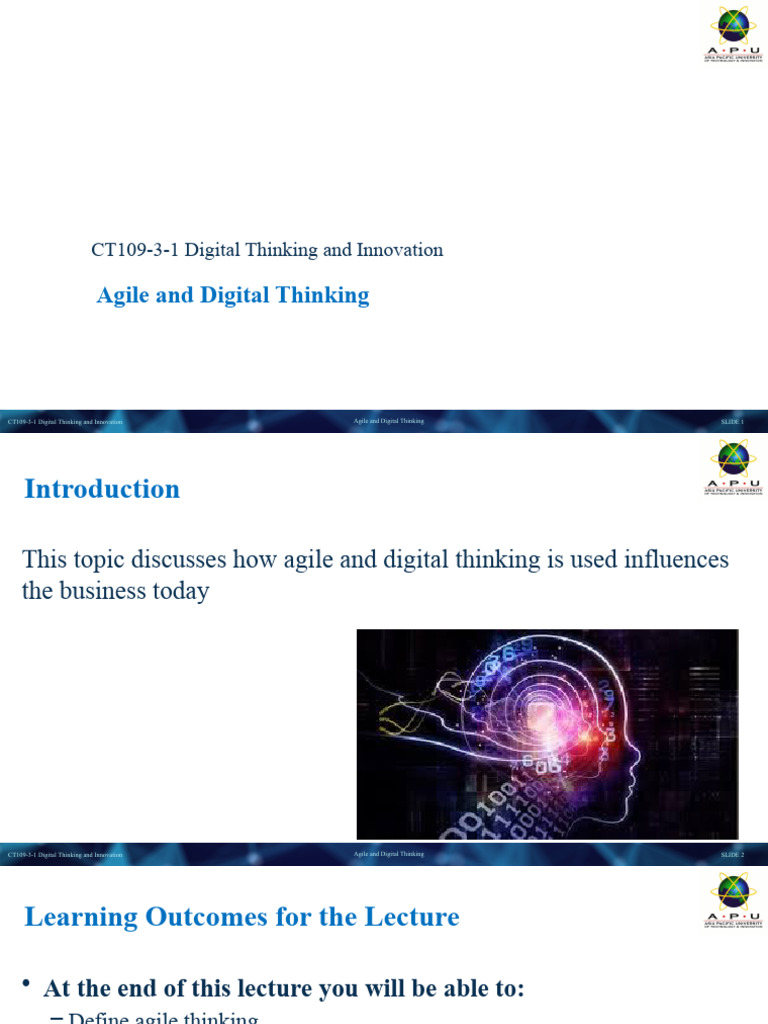 03 Agile and Digital Thinking | PDF | Thought | Mindset