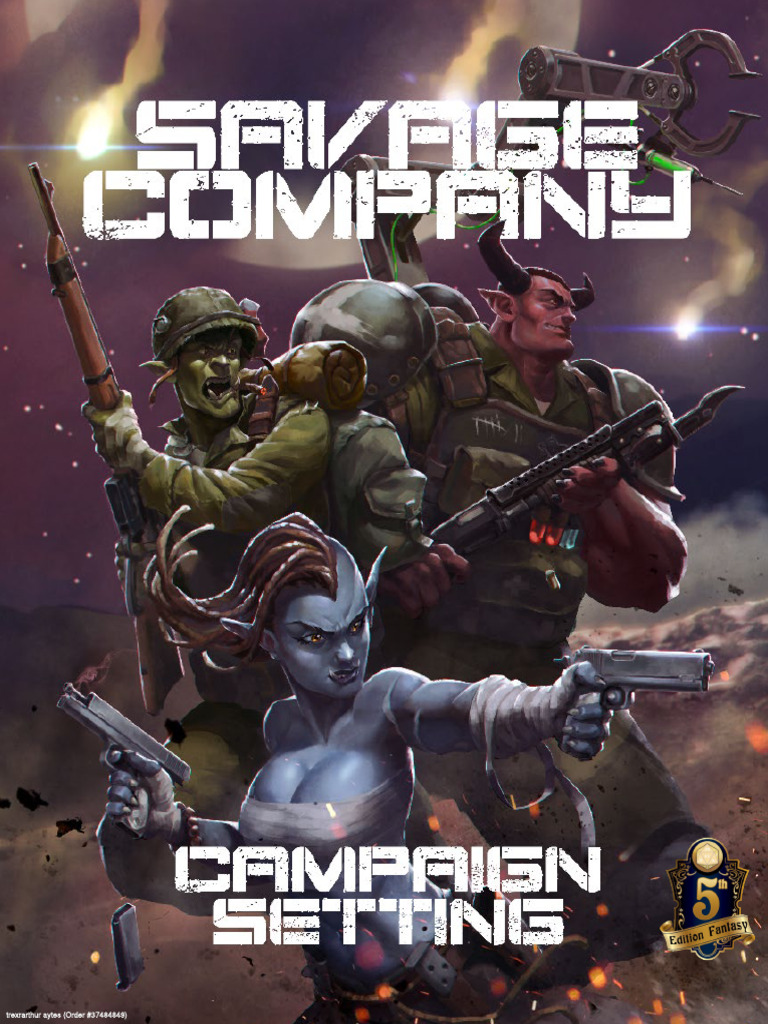 (5e) Savage Company Campaign Setting For 5th Edition | PDF