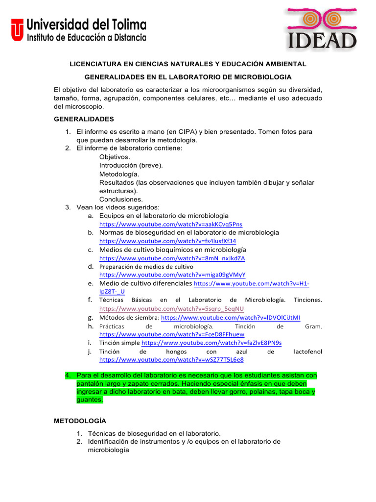 Guia DZ | PDF | Laboratorios | Tinción